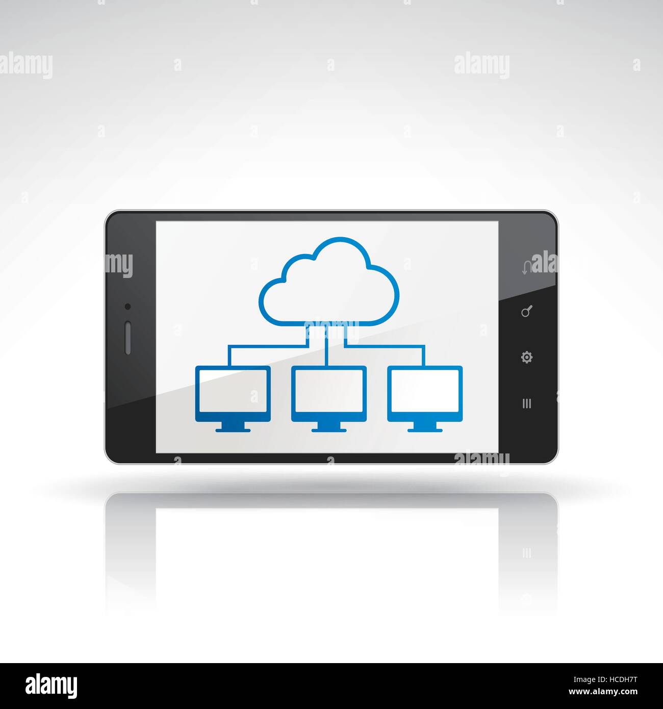 Digital generated smart phone Stock Vector Images - Alamy