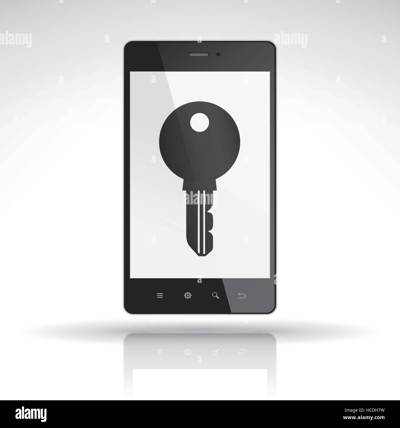 Mobile door key Stock Vector Images - Alamy