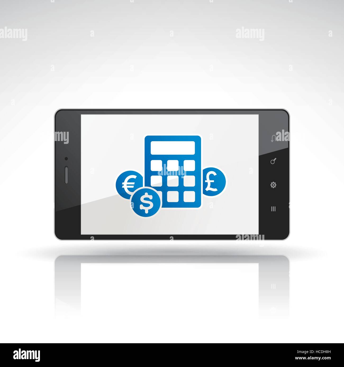 Grocery list calculator Stock Vector Images - Alamy