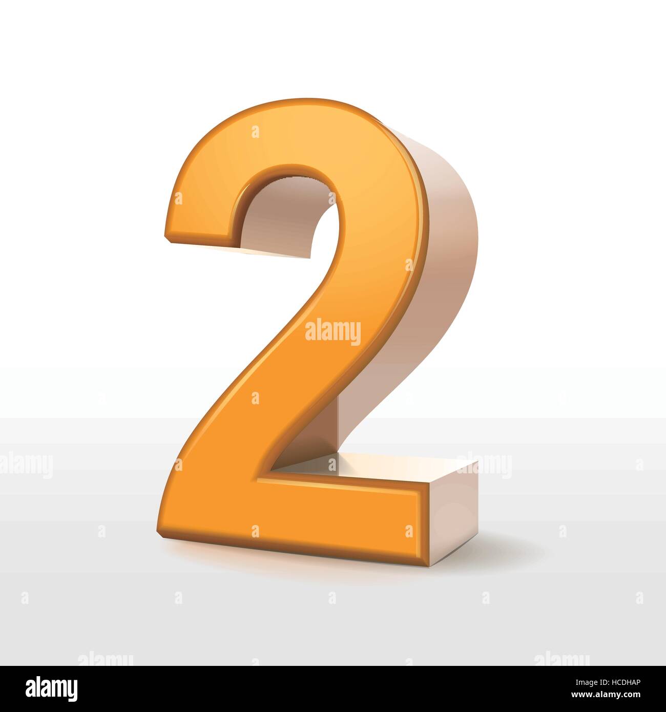 Number 2 isolated Stock Vector Images - Alamy