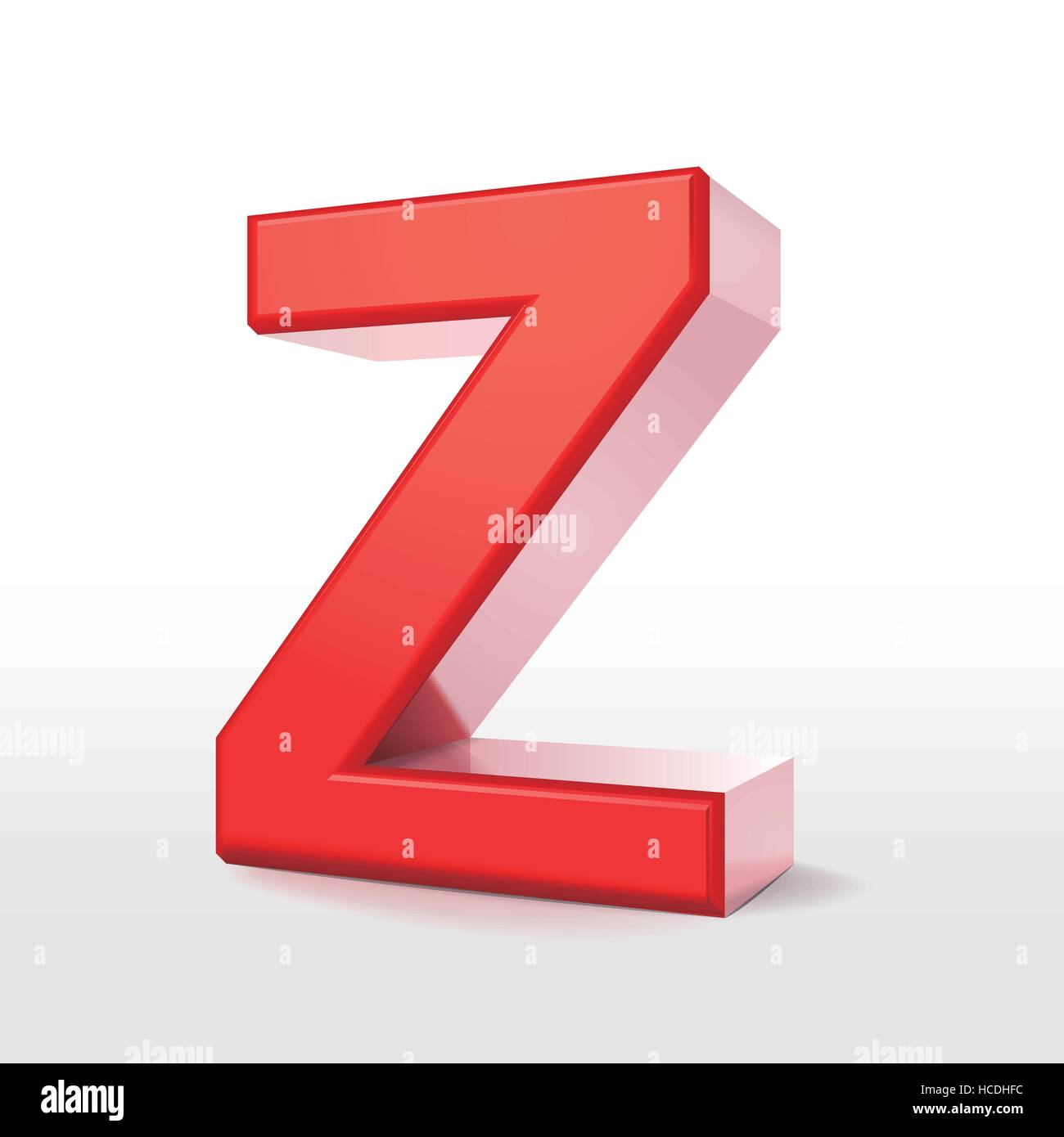 3d red letter Z isolated on white background Stock Vector Image & Art ...