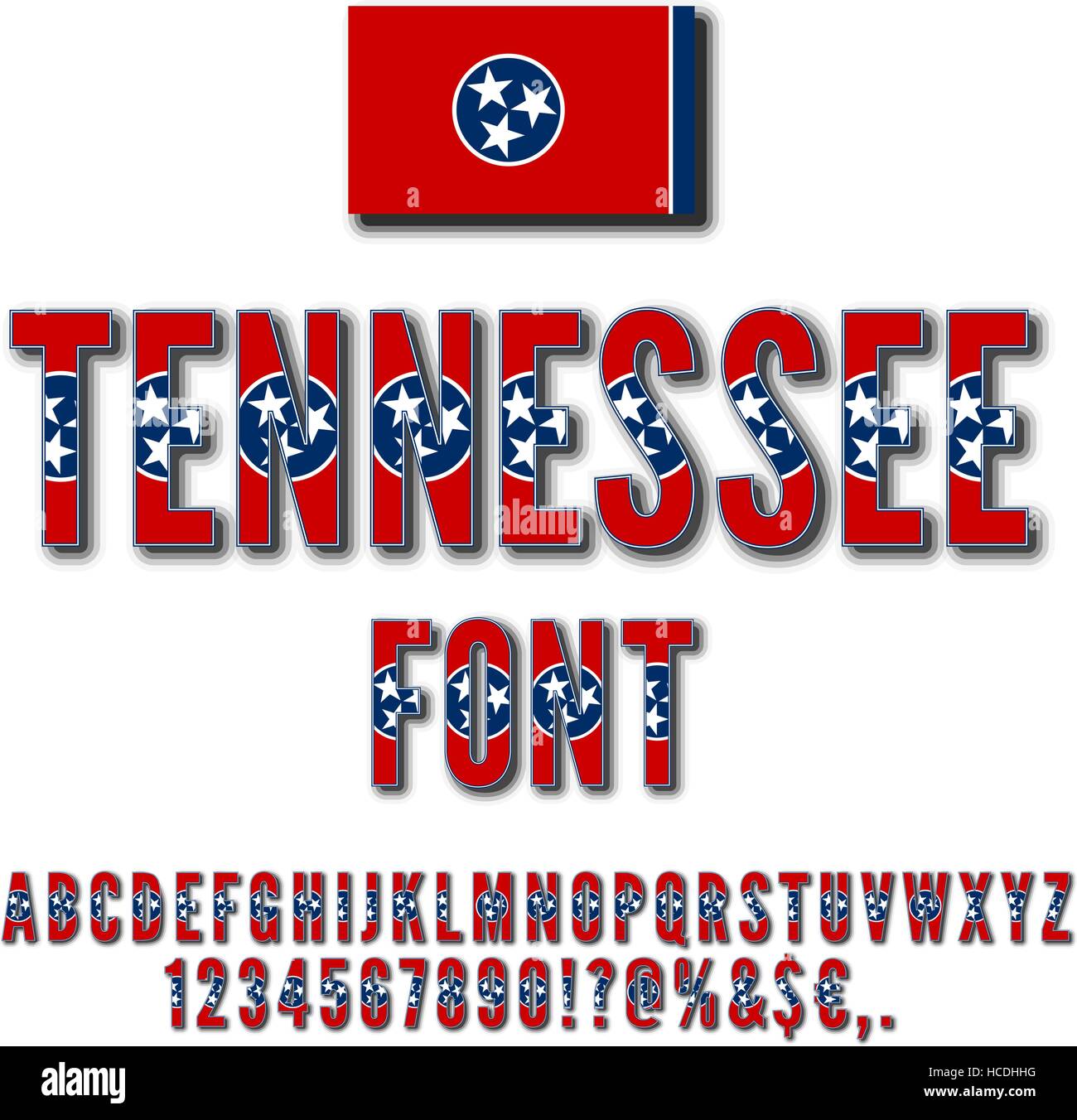 USA state font Stock Vector Image & Art - Alamy