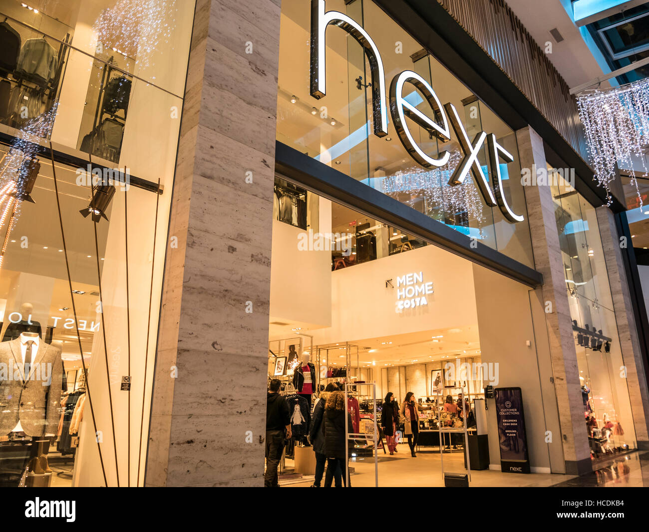 The impressive new Next store, inside the new Broadway shopping centre ...