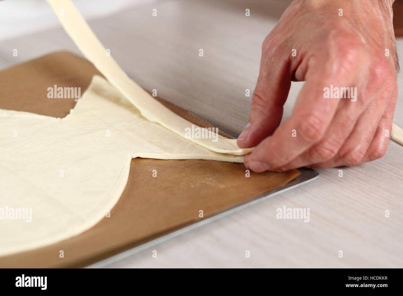 Place Strip of Puff Pastry around Rim of Puff Pastry Base. Making ...