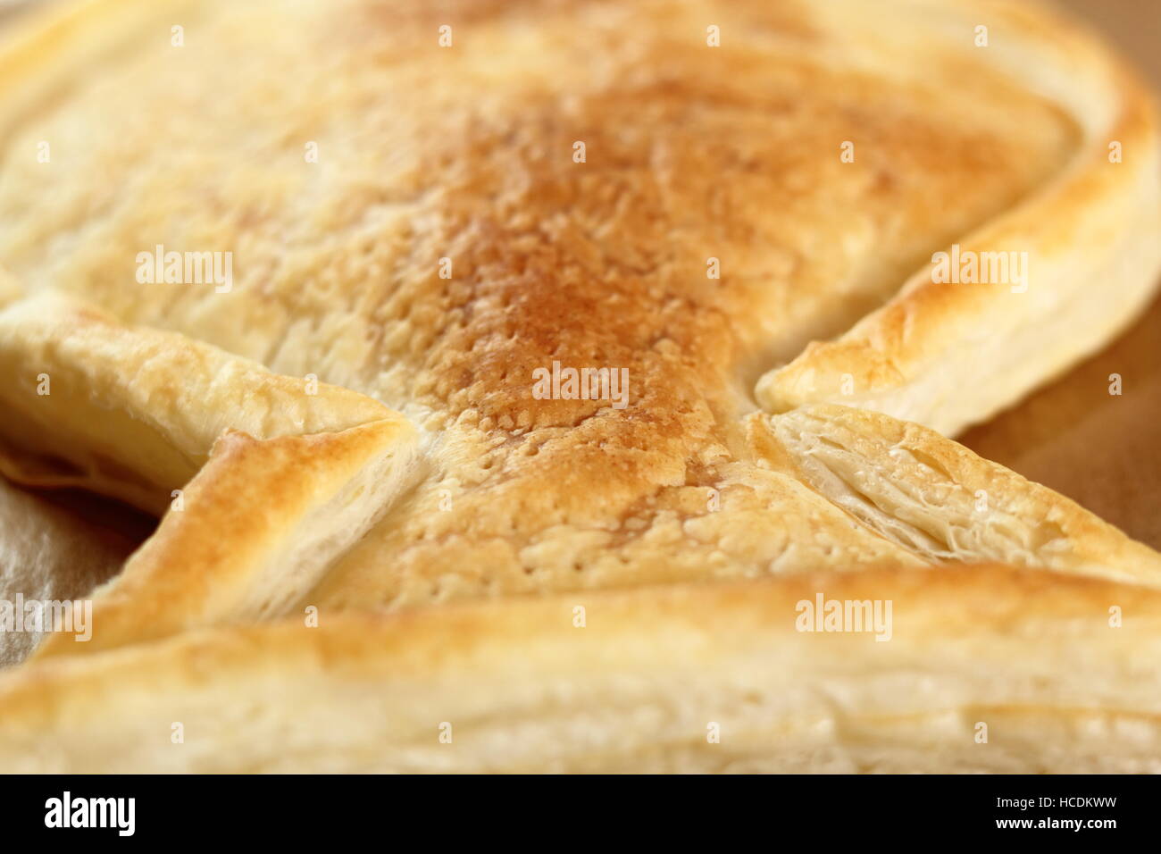 Prebaked Puff Pastry Base in Fish Shape. Making Salmon in Puff Pastry ...