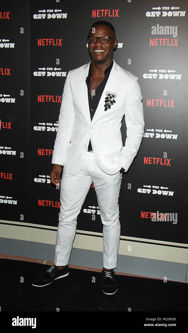 Tory Devon Smith attending the New York premiere of 'The Get Down', a ...