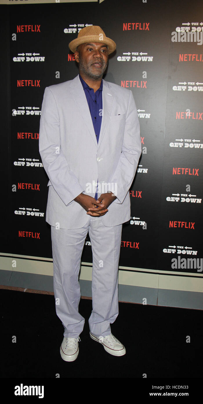 Nelson George attending the New York premiere of 'The Get Down', a ...