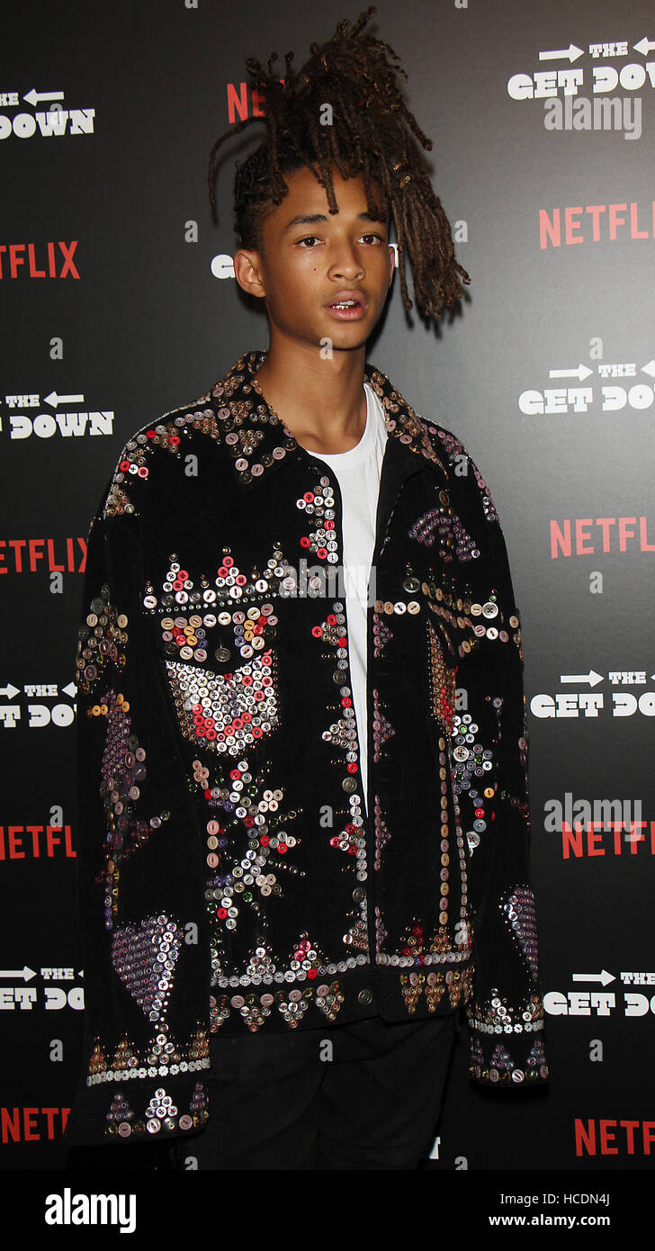 Jaden Smith attending the New York premiere of 'The Get Down', a ...