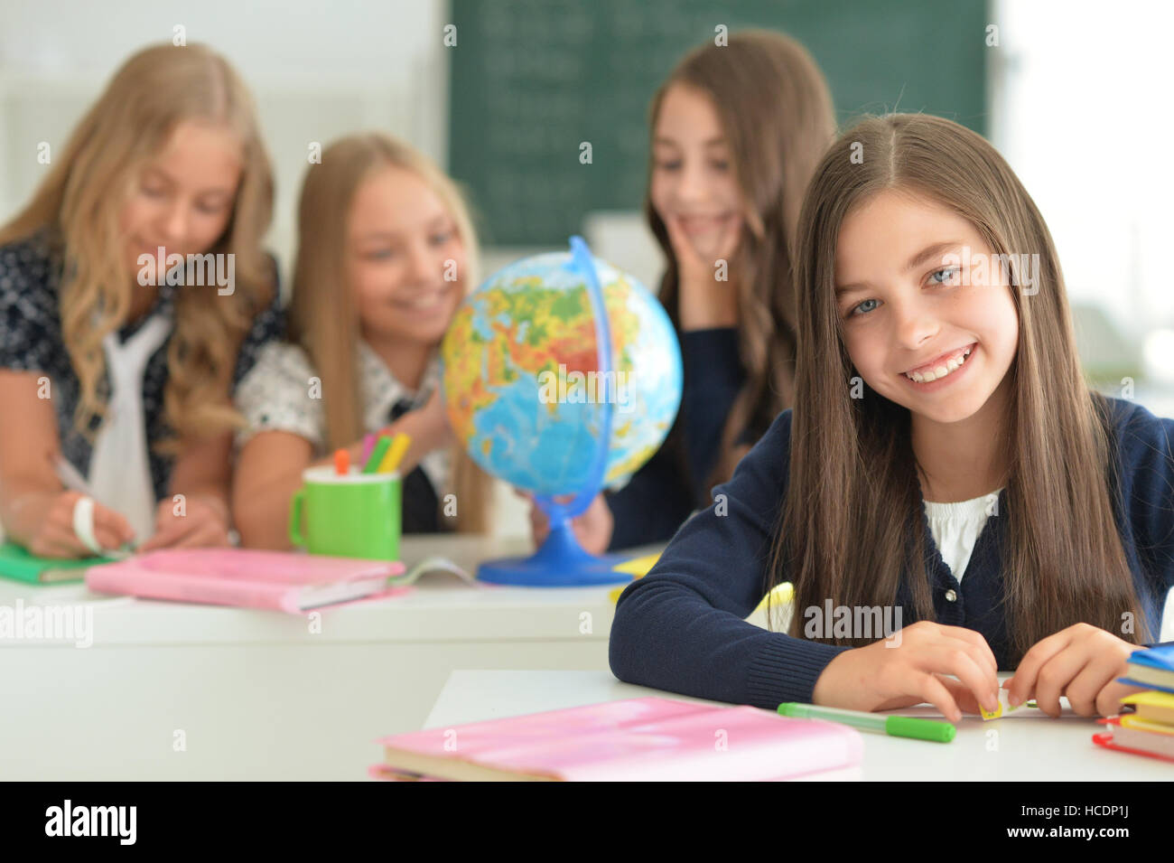 children at school in lessons Stock Photo - Alamy