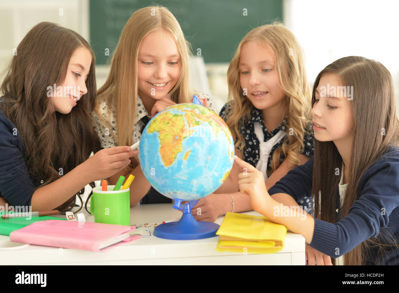 children at school in lessons Stock Photo - Alamy