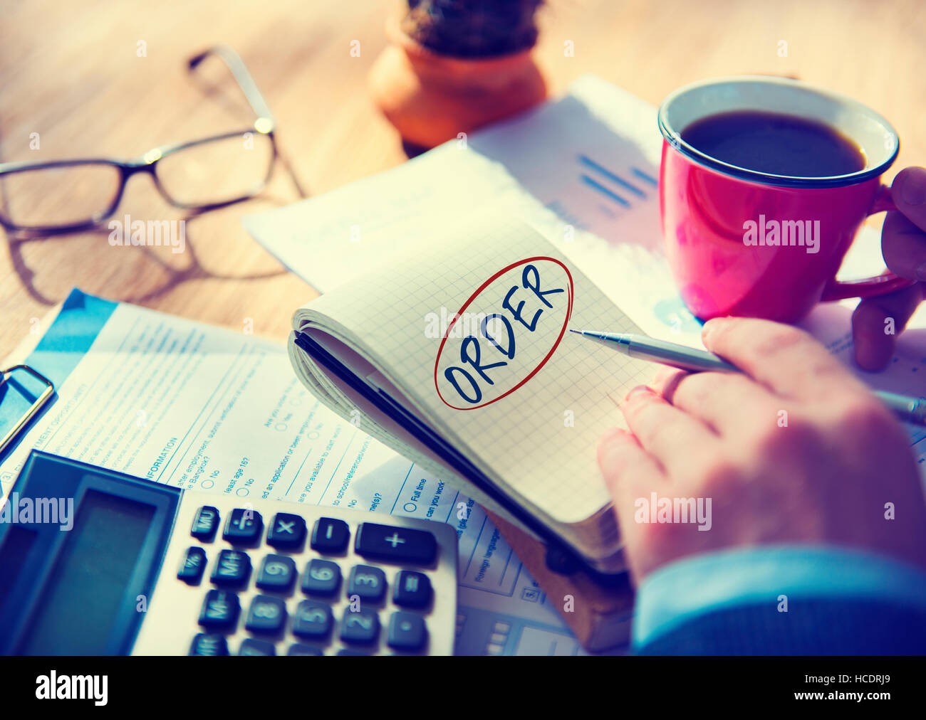 Order Marketing Purchase Stamp Concept Stock Photo - Alamy