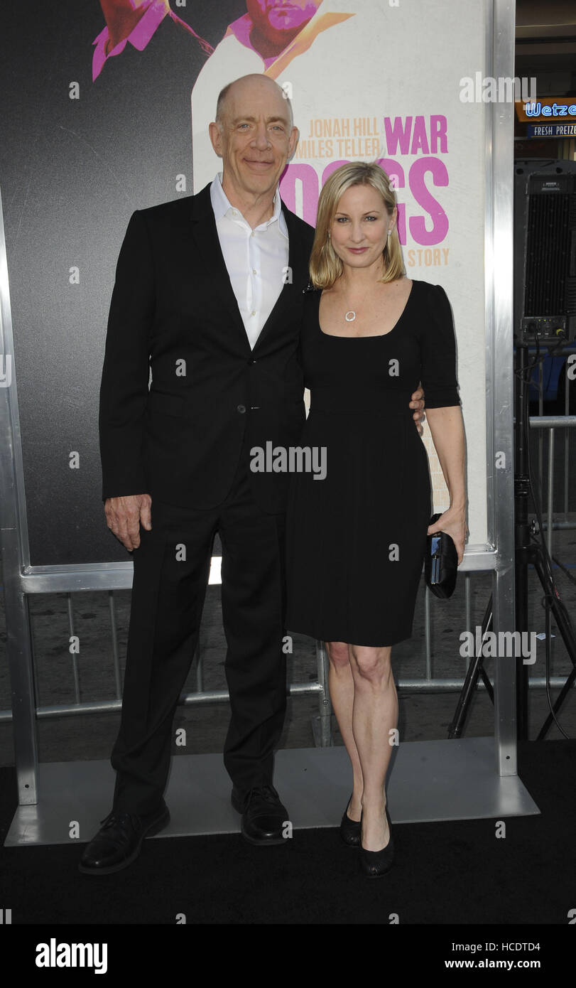 Film Premiere of War Dogs Featuring: J.K. Simmons, Michelle Schumac ...