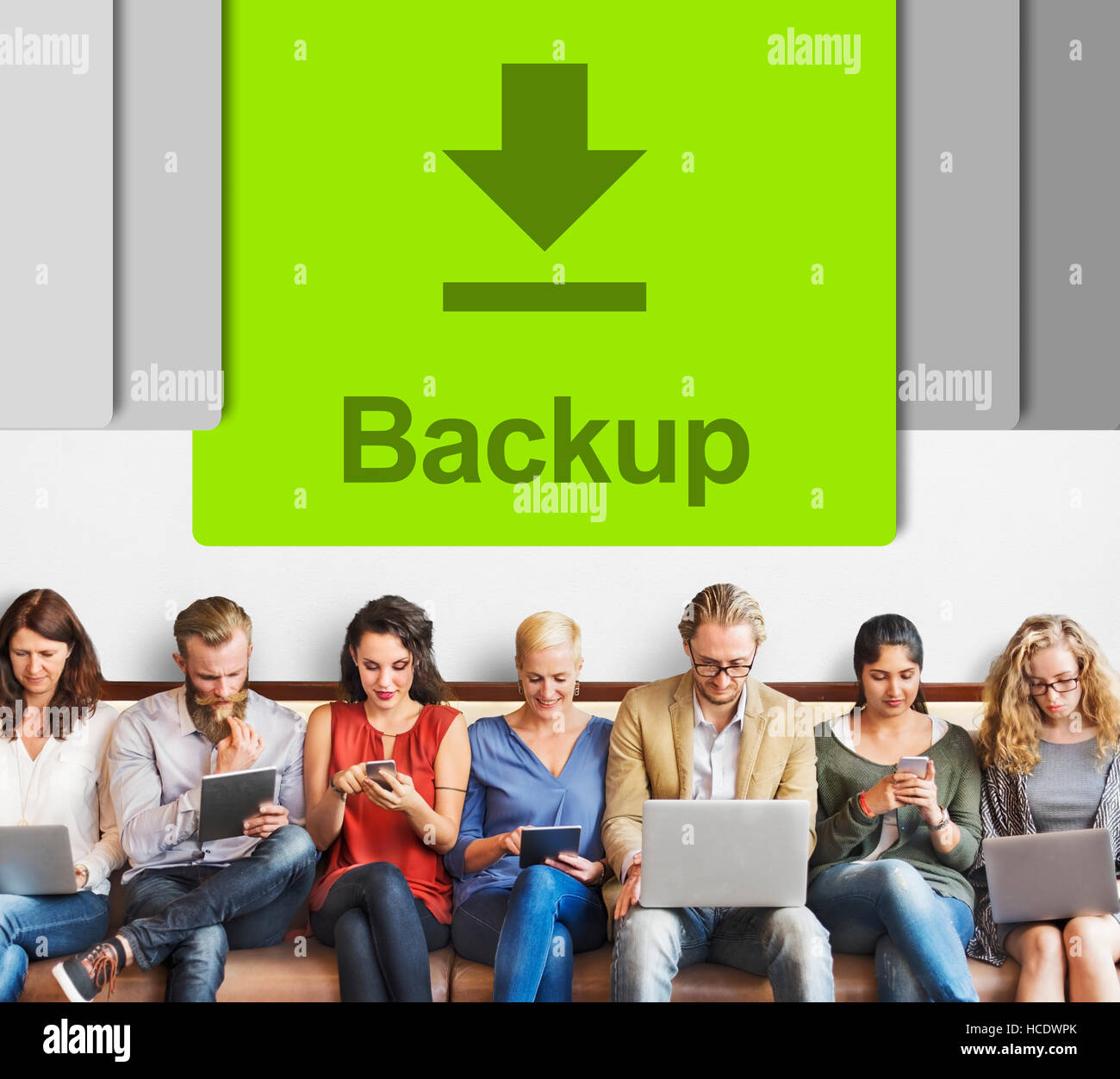 Data Backup Information Technology Concept Stock Photo - Alamy