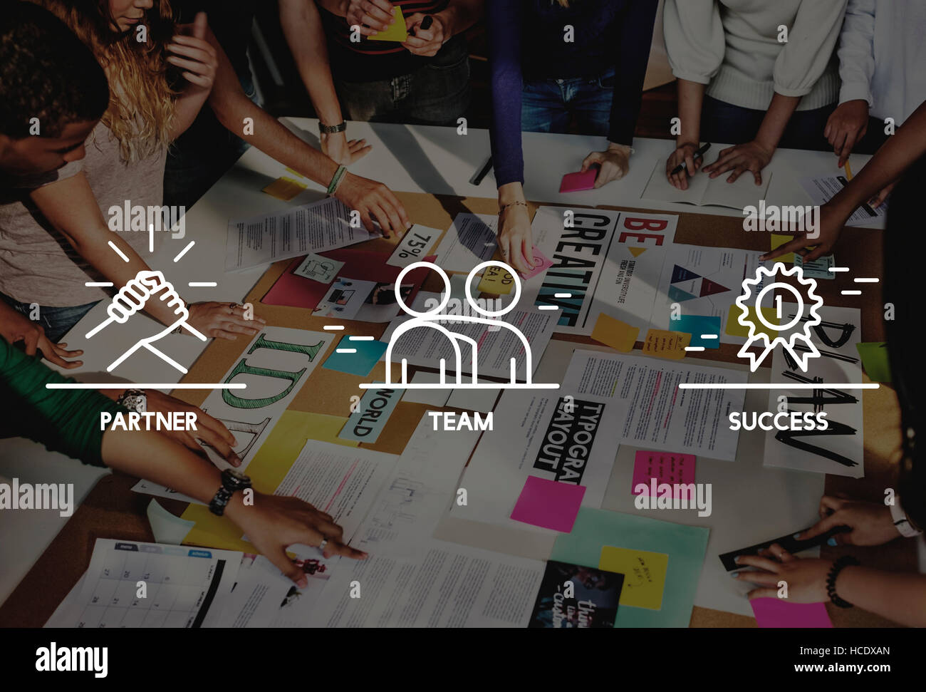 Team Partner Success People Graphic Concept Stock Photo - Alamy
