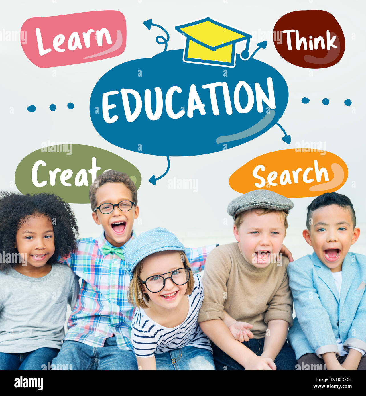Education Create Learn Think Concept Stock Photo - Alamy