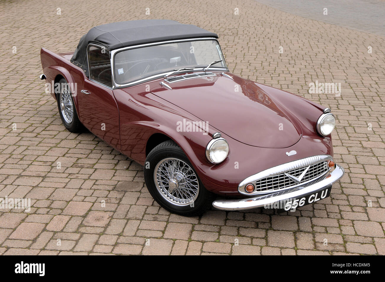 Daimler Dart convertible sports car on cobble stones Stock Photo - Alamy