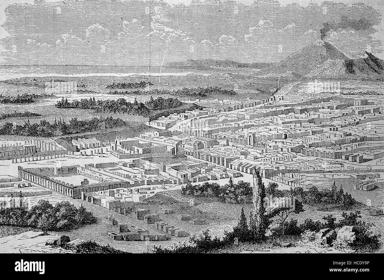 The excavated Pompeii, Pompeji, Pompey, Italy, the story of the ancient ...