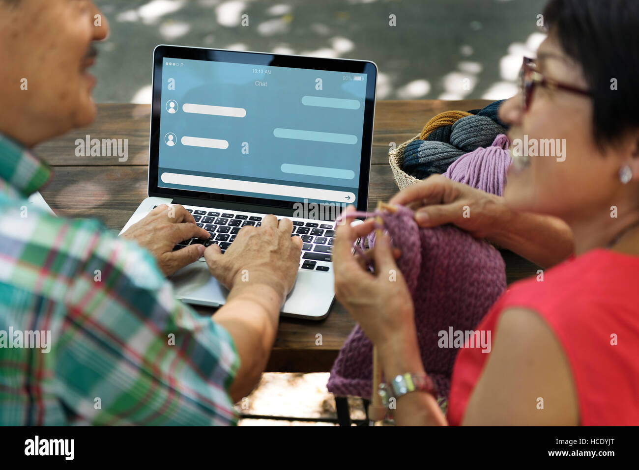 Blank Chat Mock Up Concept Stock Photo - Alamy
