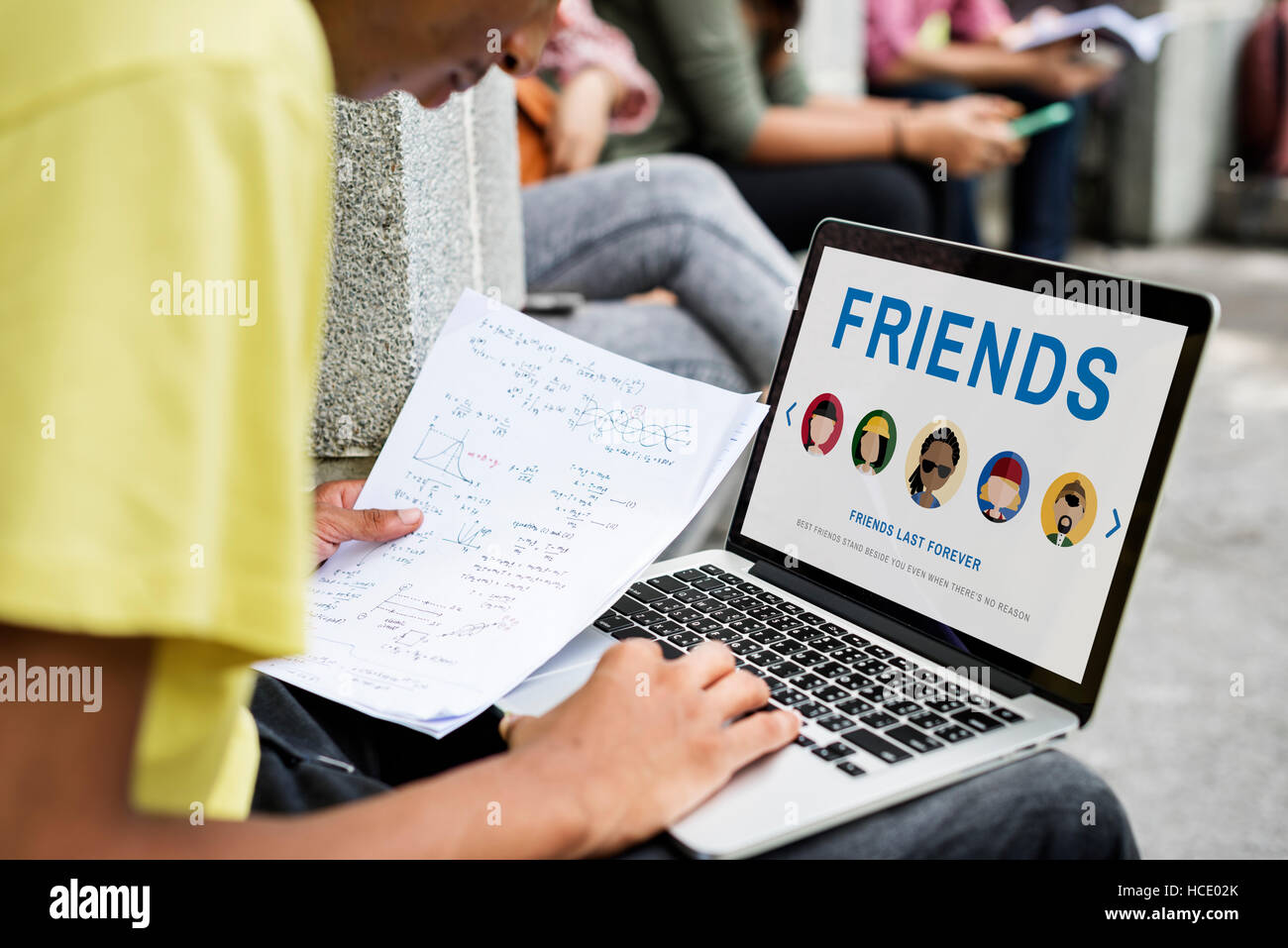 Friends Friendship Together Communication Concept Stock Photo - Alamy