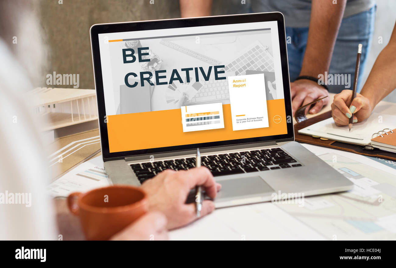 Creative Thinking Process Design Graphic Concept Stock Photo - Alamy