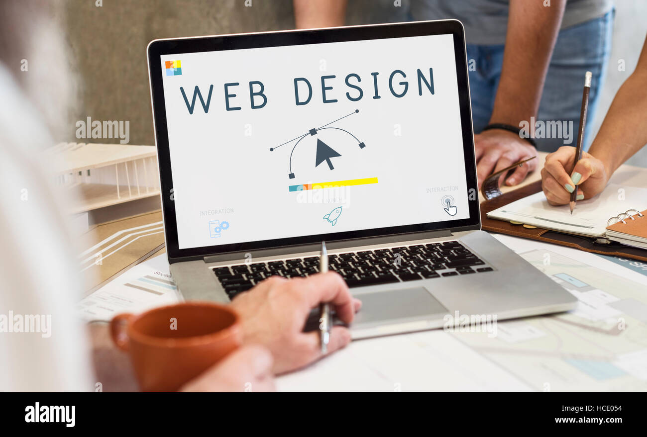 Responsive Design Website Template Layout Concept Stock Photo - Alamy