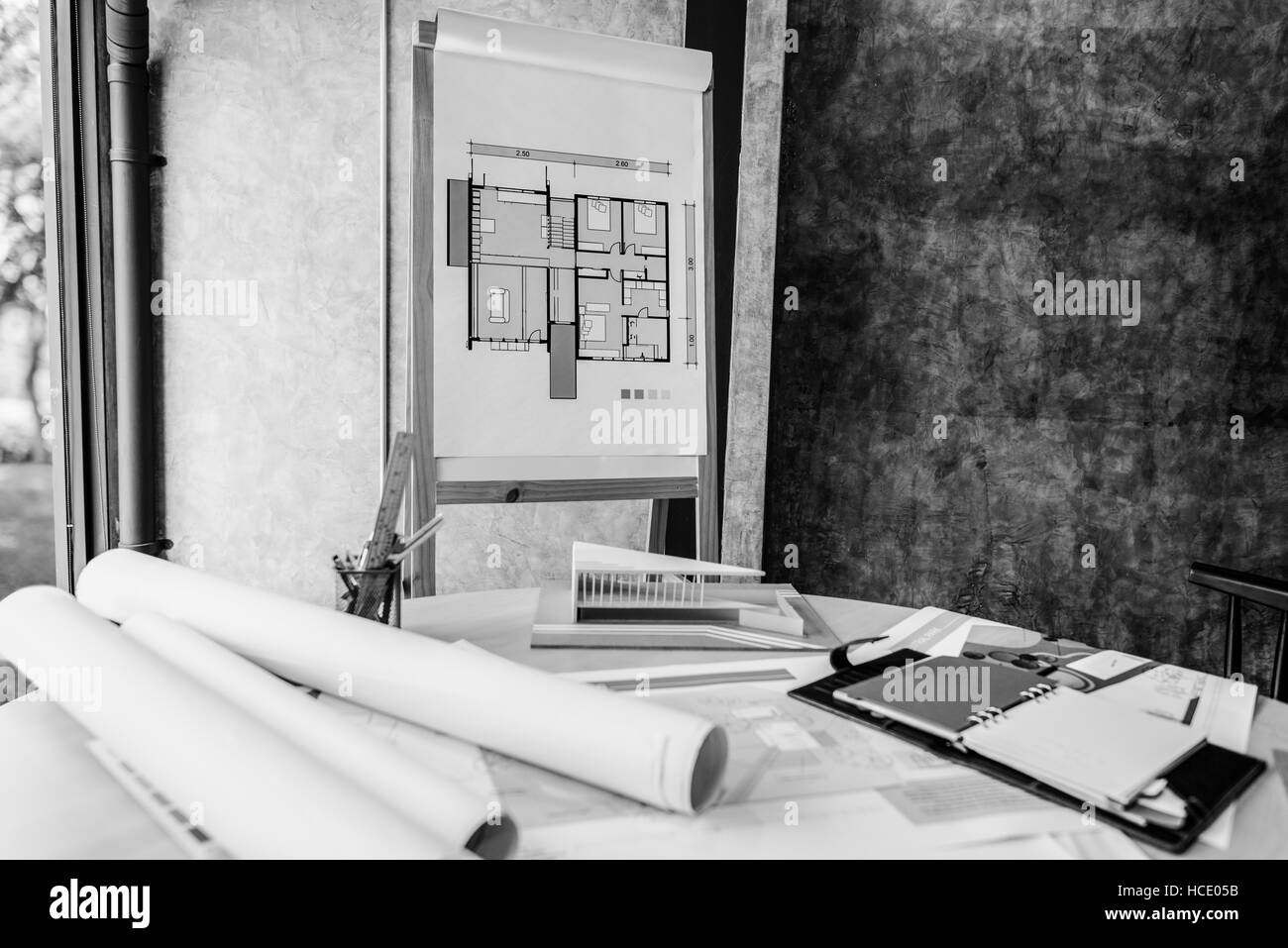 Design Studio Architect Creative Occupation Blueprint Office Concept ...