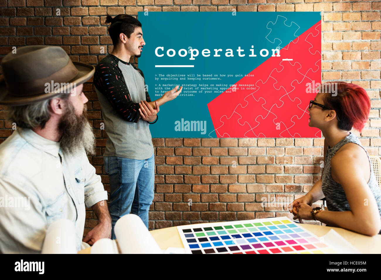 Team Work Collaboration Cooperation Concept Stock Photo - Alamy