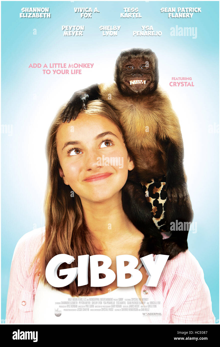 GIBBY, poster, from left: Shelby Lyon, Crystal the Monkey, 2016 ...