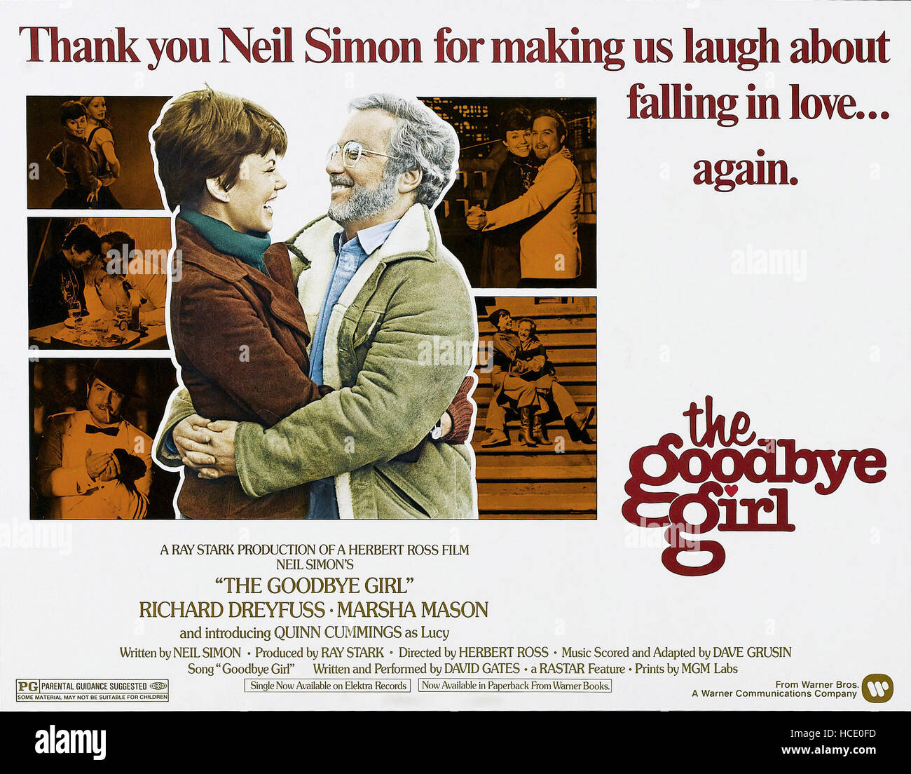 THE GOODBYE GIRL, embracing from left: Marsha Mason, Richard Dreyfuss ...