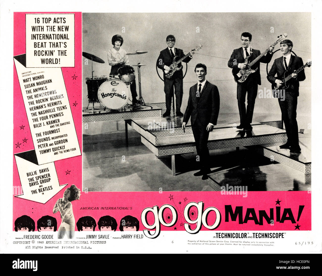 GO GO MANIA, (aka Pop Gear), THE HONEYCOMBS, 1965 Stock Photo - Alamy