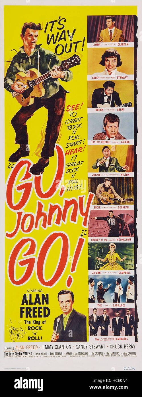 GO, JOHNNY, GO!, US poster art, from top to bottom: Jimmy Clanton ...