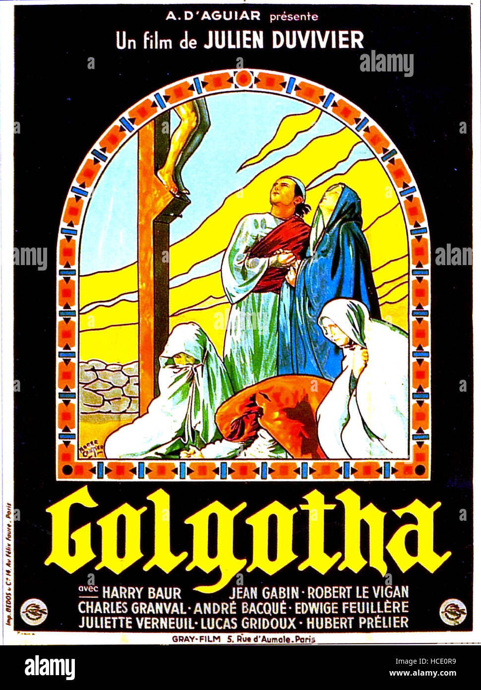 GOLGOTHA, (aka BEHOLD THE MAN), French poster art, 1935 Stock Photo - Alamy