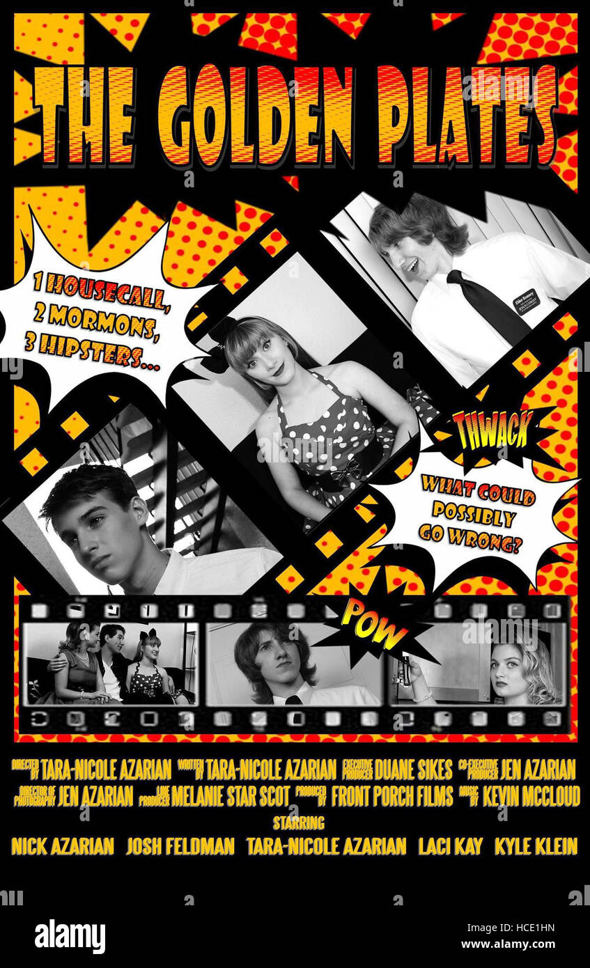 THE GOLDEN PLATES, poster, top, from left: Josh Feldman, Tara-Nicole ...