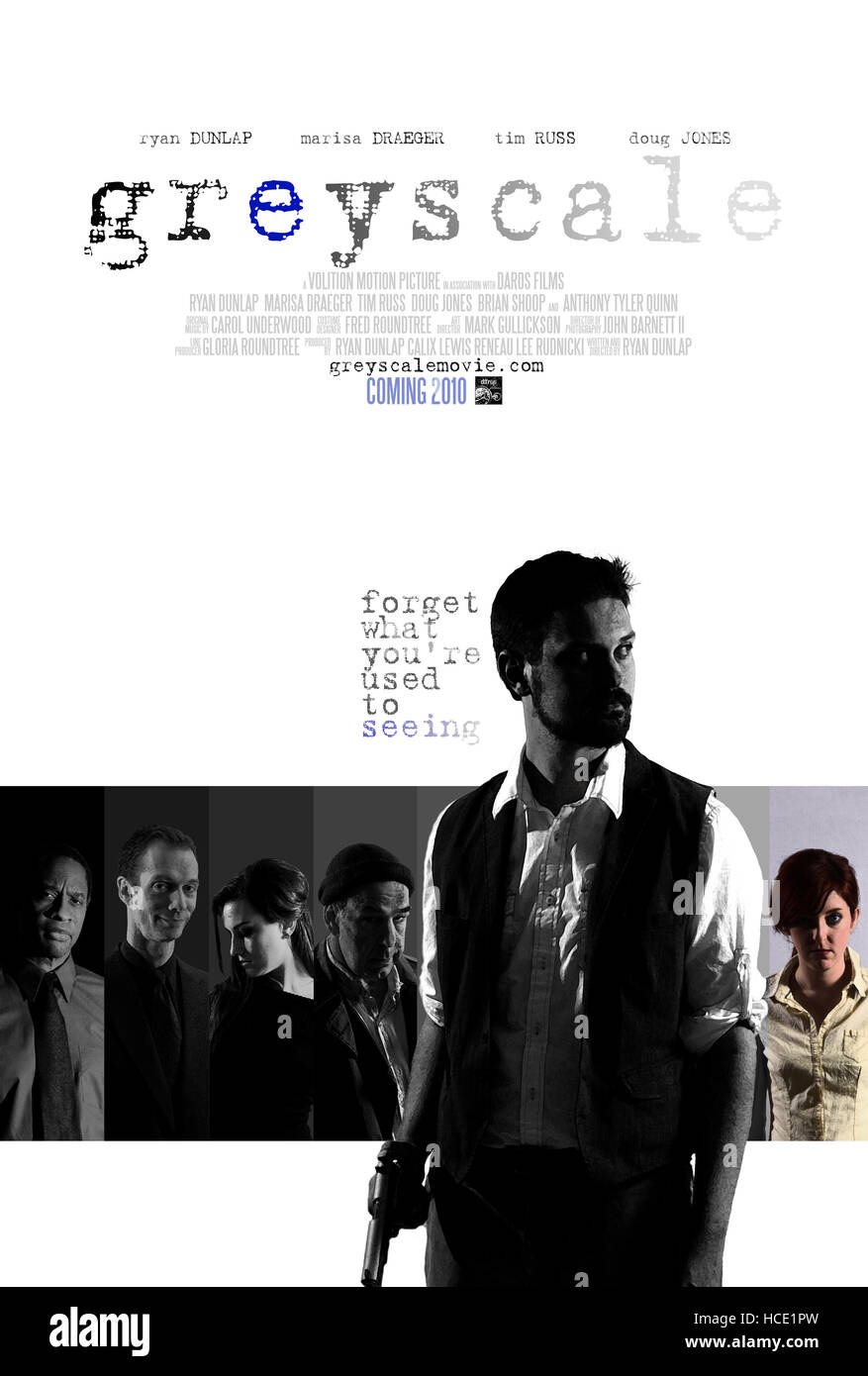 GREYSCALE, poster, from left: Tim Russ, Doug Jones, Marisa Draeger ...