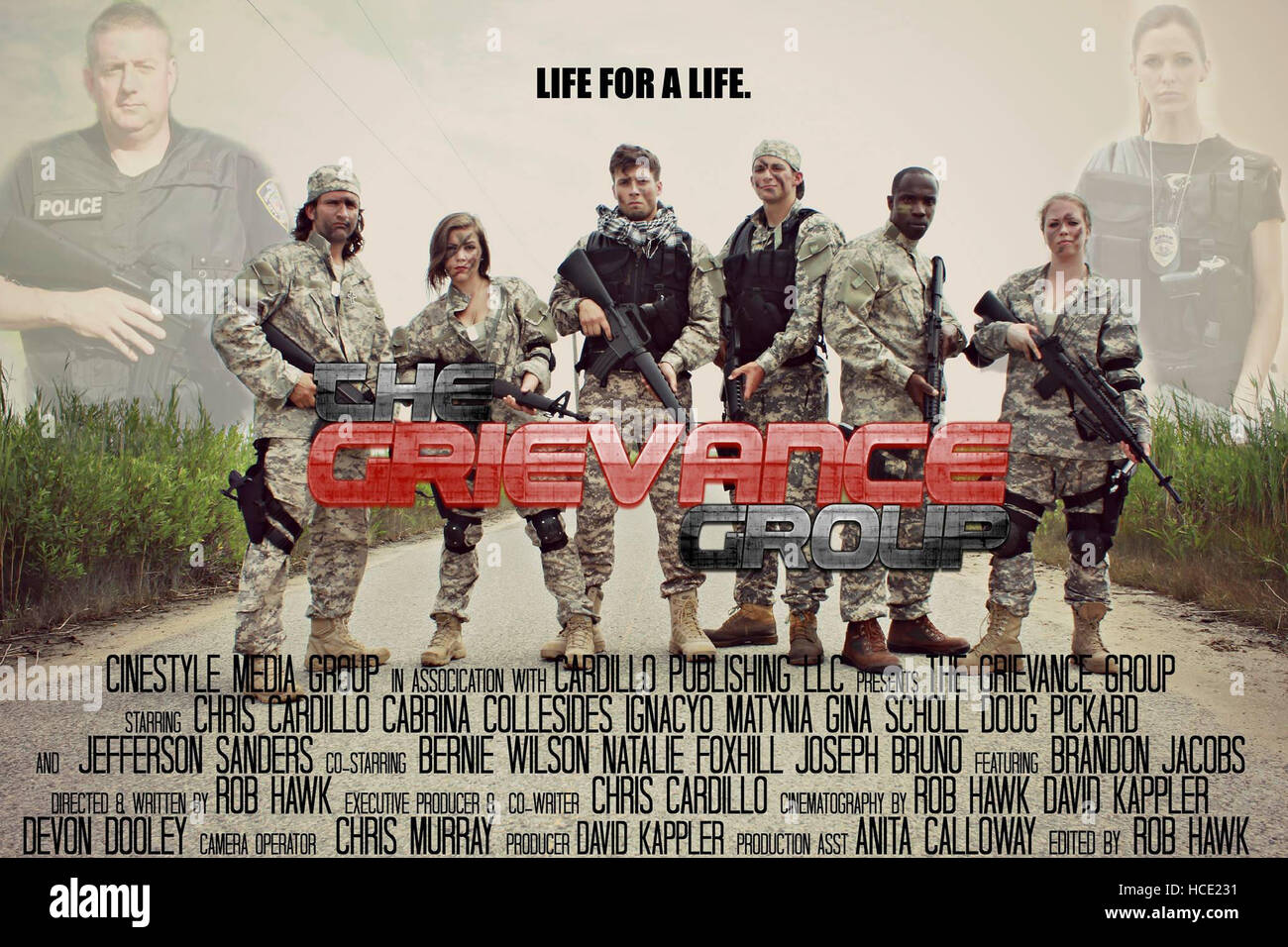 THE GRIEVANCE GROUP, poster, from left: Chris Cardillo, Gina Marie ...