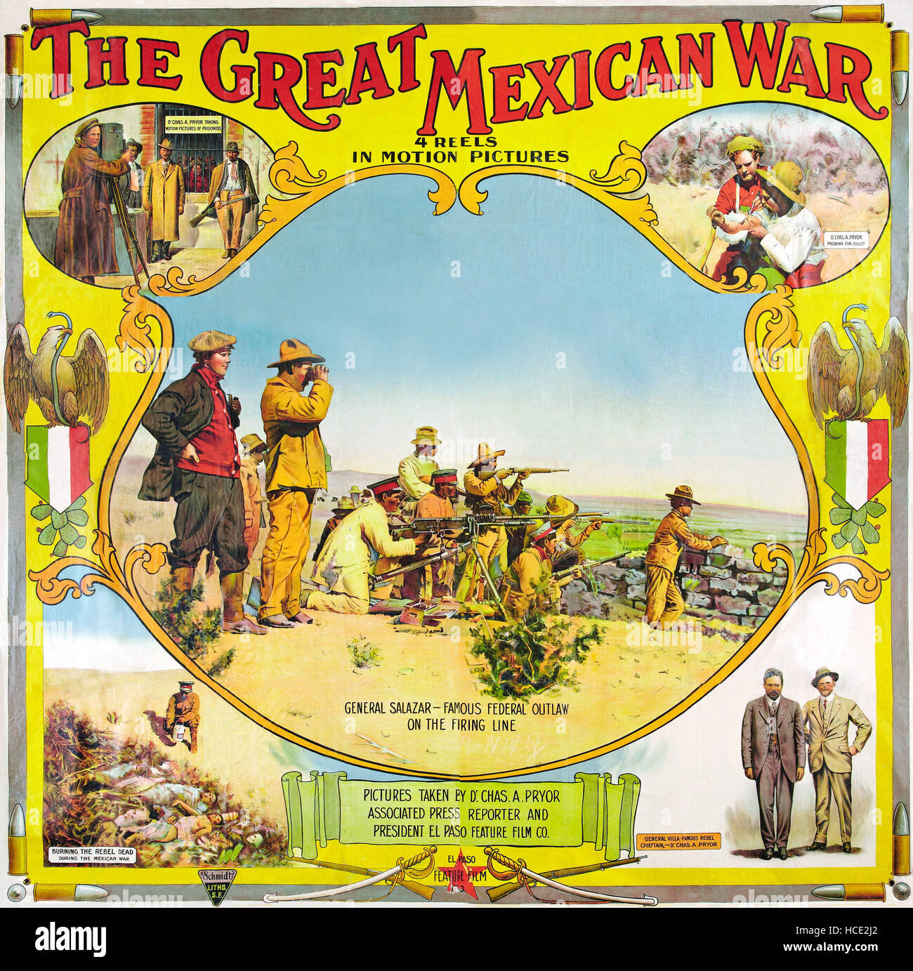 THE GREAT MEXICAN WAR, poster art, 1914 Stock Photo - Alamy