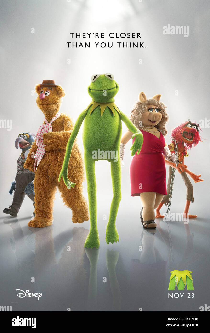 THE MUPPETS, US teaser art, from left: Gonzo, Fozzie Bear, Kermit the ...