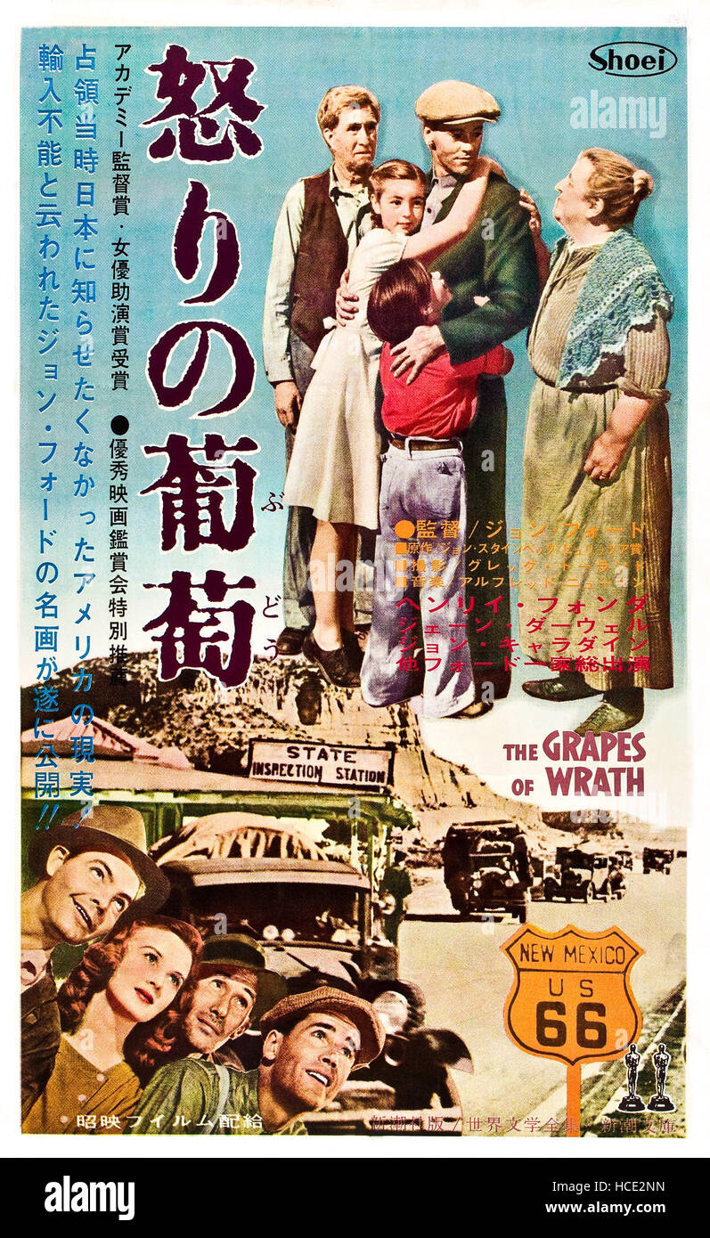 THE GRAPES OF WRATH, top l-r: Charley Grapewin, Shirley Mills, Henry ...