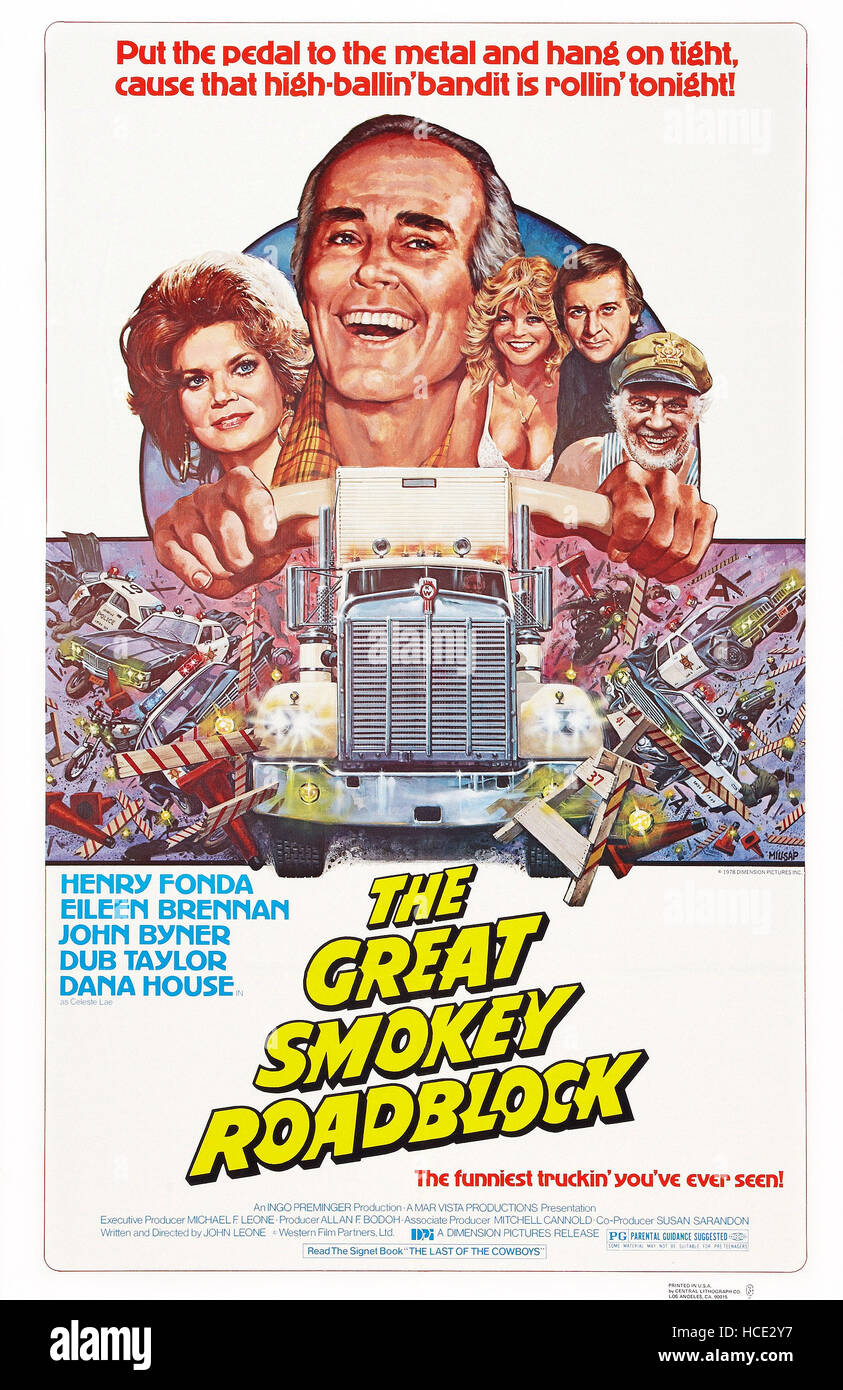THE GREAT SMOKEY ROADBLOCK, US poster art, from left: Eileen Brennan ...