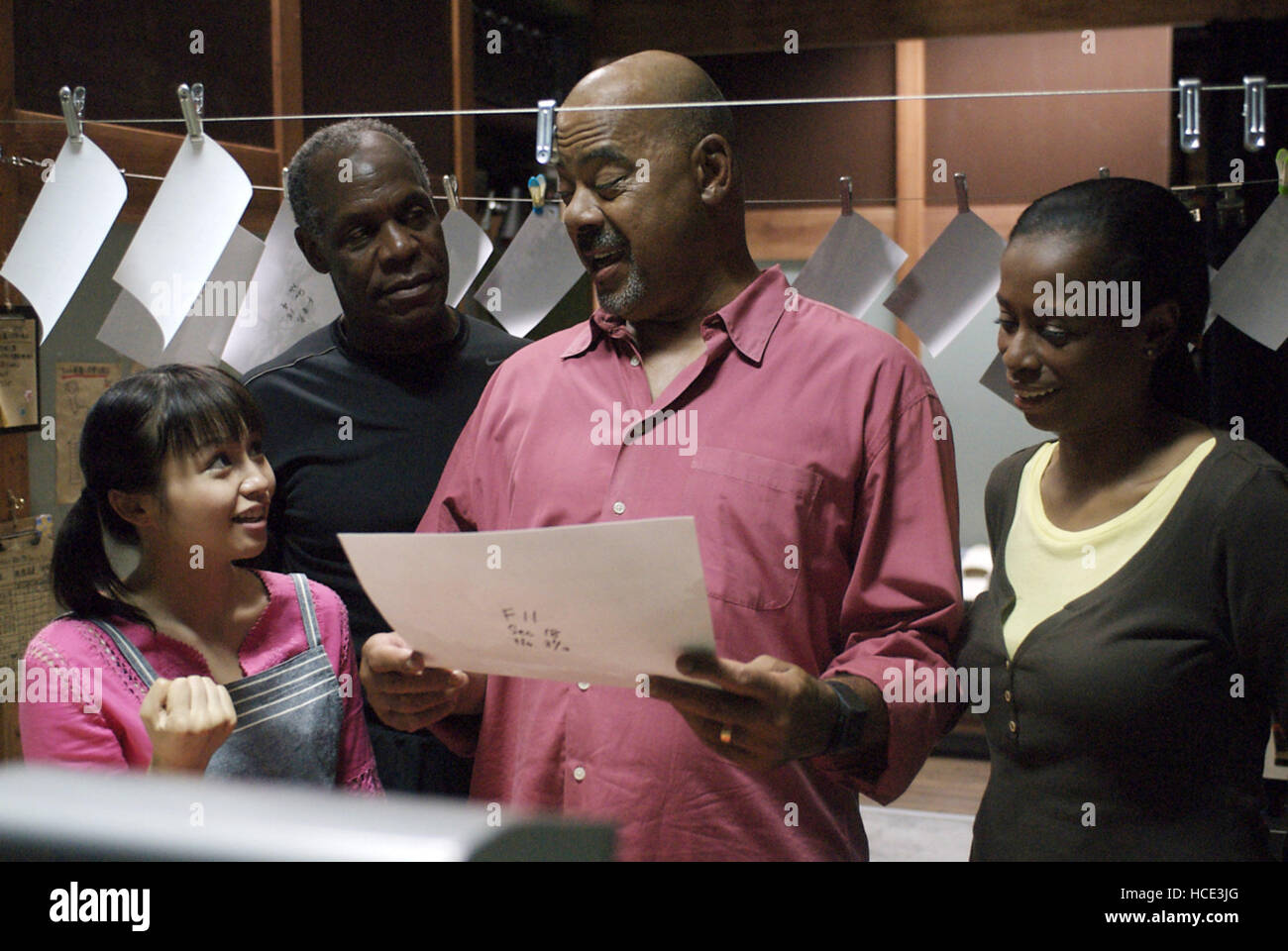 THE HARIMAYA BRIDGE, Danny Glover (back left), Bennet Guillory (center ...