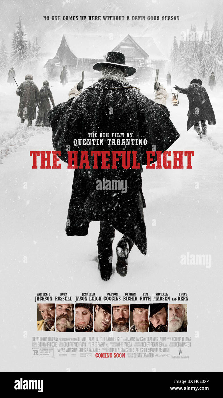 THE HATEFUL EIGHT, US advance poster, bottom, from left: Samuel L ...