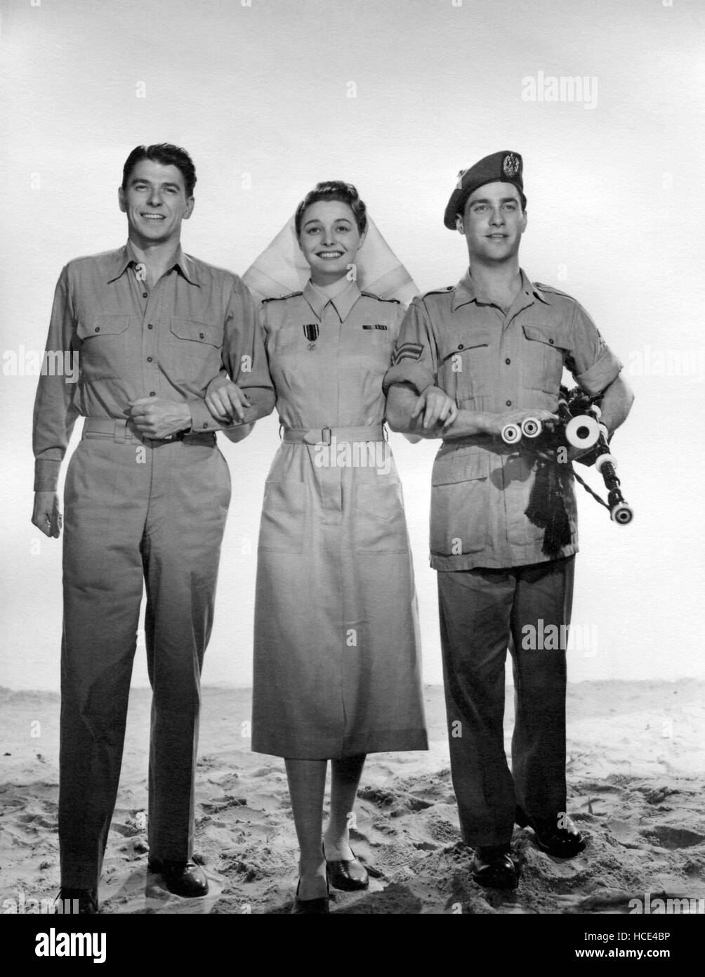 THE HASTY HEART, Ronald Reagan, Patricia Neal, Richard Todd, 1949 Stock ...