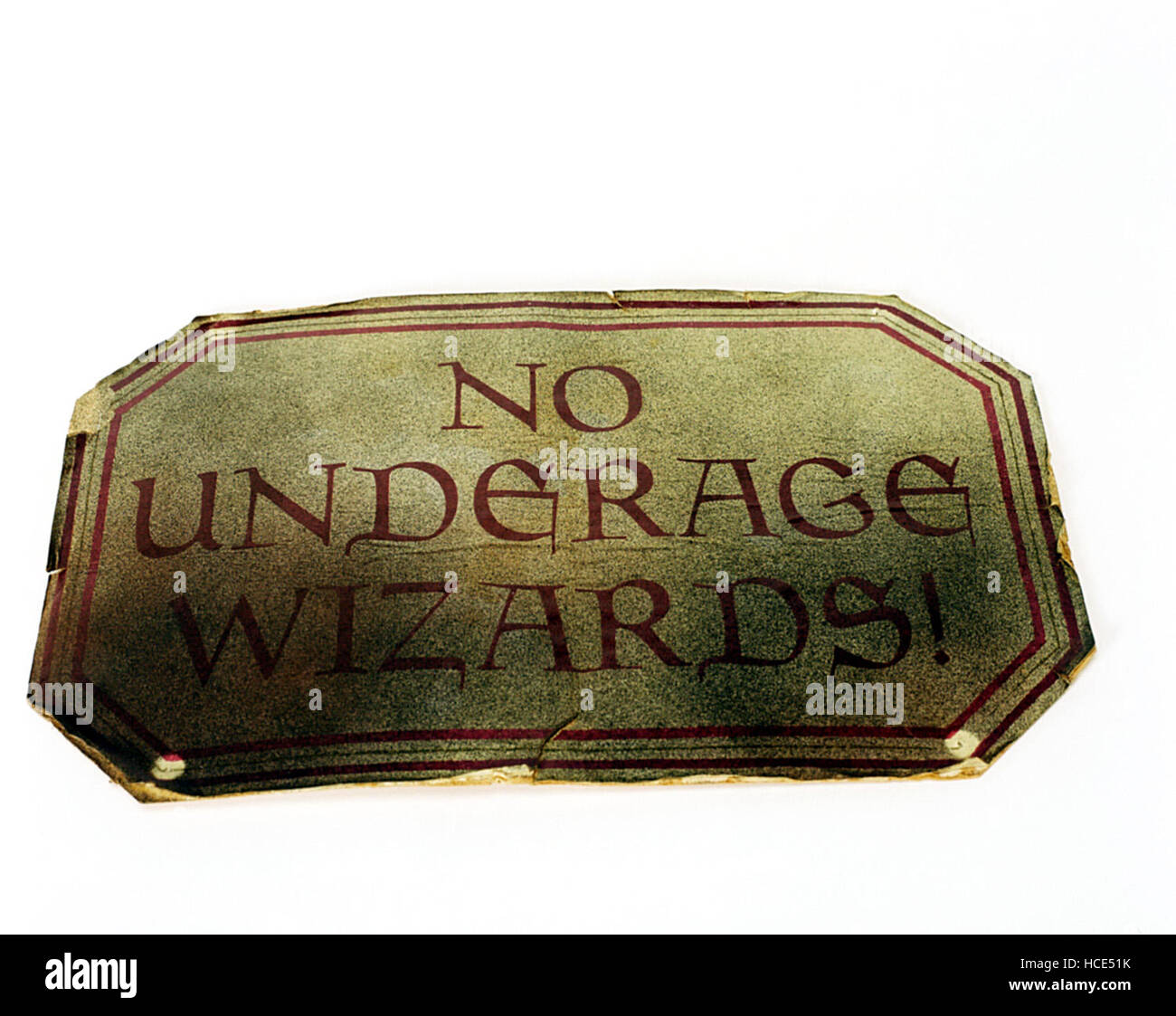 HARRY POTTER AND THE PRISONER OF AZKABAN, 'No Underage Wizards!' sign ...