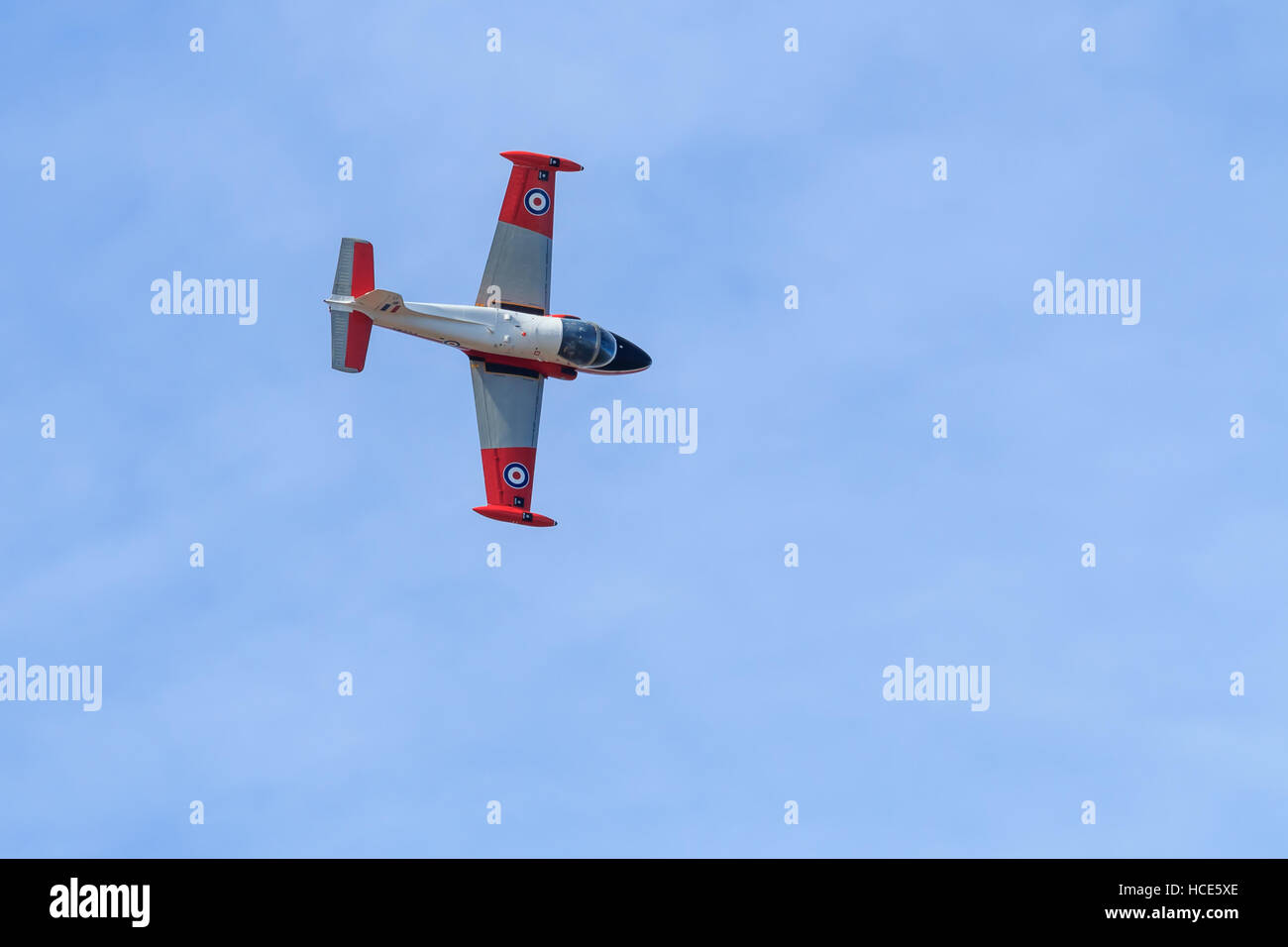 BAC Jet Provost T5, XW324, old fast jet trainer performing at the ...