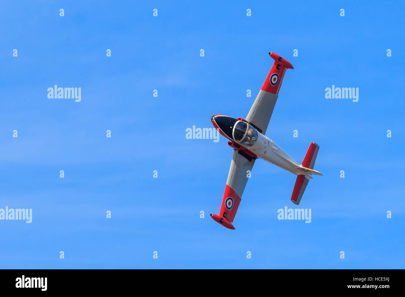 BAC Jet Provost T5, XW324, old fast jet trainer performing at the ...