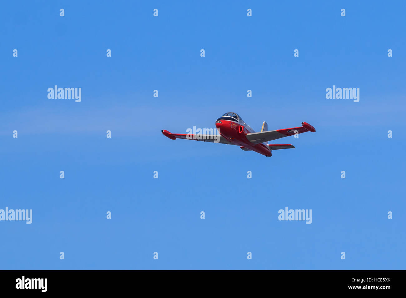 BAC Jet Provost T5, XW324, old fast jet trainer performing at the ...