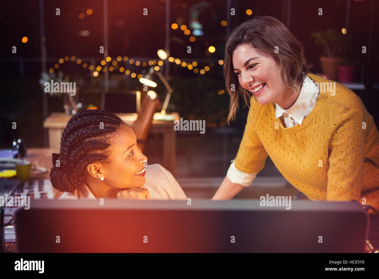 Happy colleague hi-res stock photography and images - Alamy