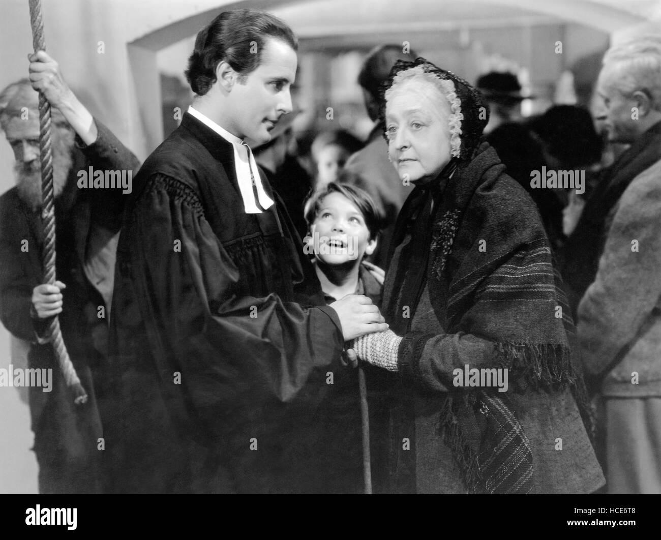 HEIDI, from left, Thomas Beck, Delmar Watson, Helen Westley, 1937, TM ...