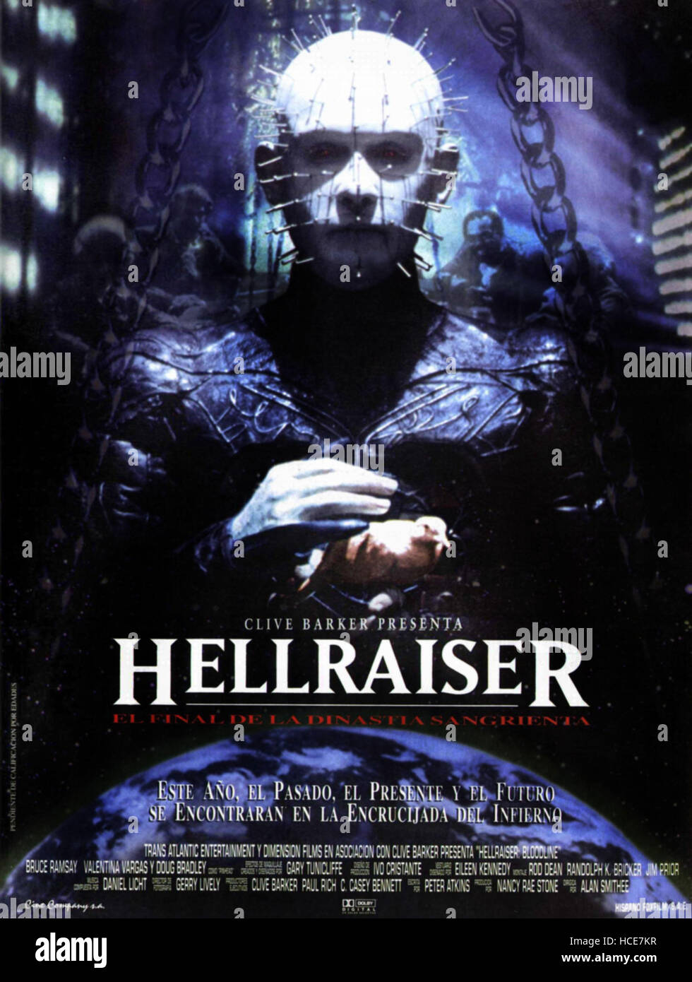 HELLRAISER IV, (aka HELLRAISER: BLOODLINE), Doug Bradley on Spanish ...