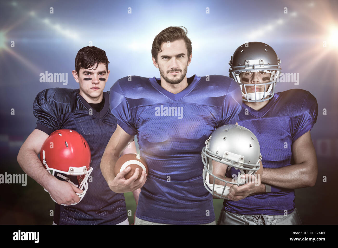 Composite image of american football team 3D Stock Photo - Alamy